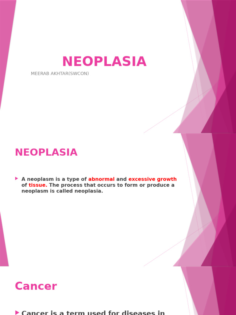 Understanding Neoplasia and Cancer | PDF | Neoplasms | Cancer