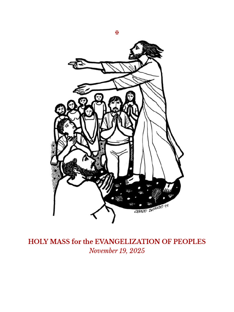 Holy Mass for Evangelization 2025 | PDF | Eucharist | Jesus