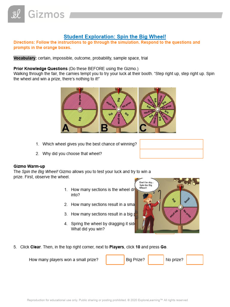 Cazmyn Duarte - NH Spin The Big Wheel | PDF