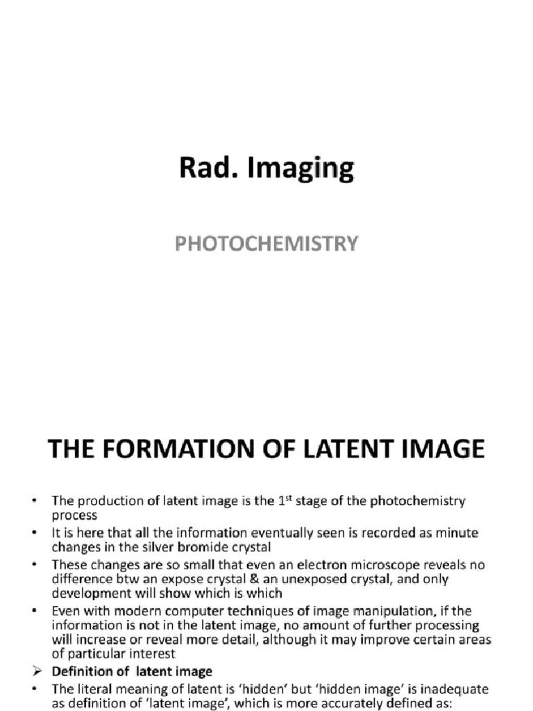 Latent Image Formation in Radiographic Imaging (0) .PPTX - 20251124 ...