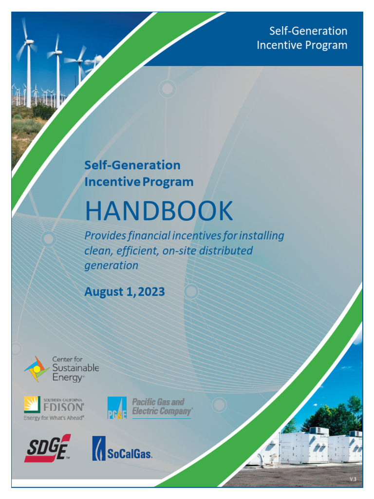 2023 SGIP Handbook V3 | PDF | Energy Storage | Renewable Energy