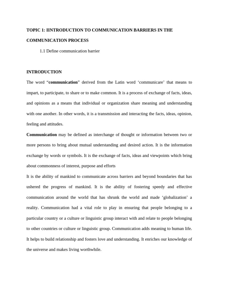 Understanding Communication Barriers | PDF | Telephone | Communication