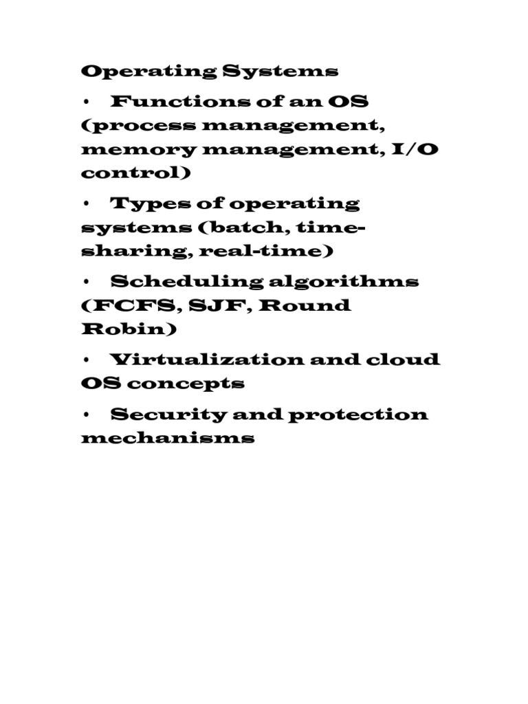 Operating Systems | PDF