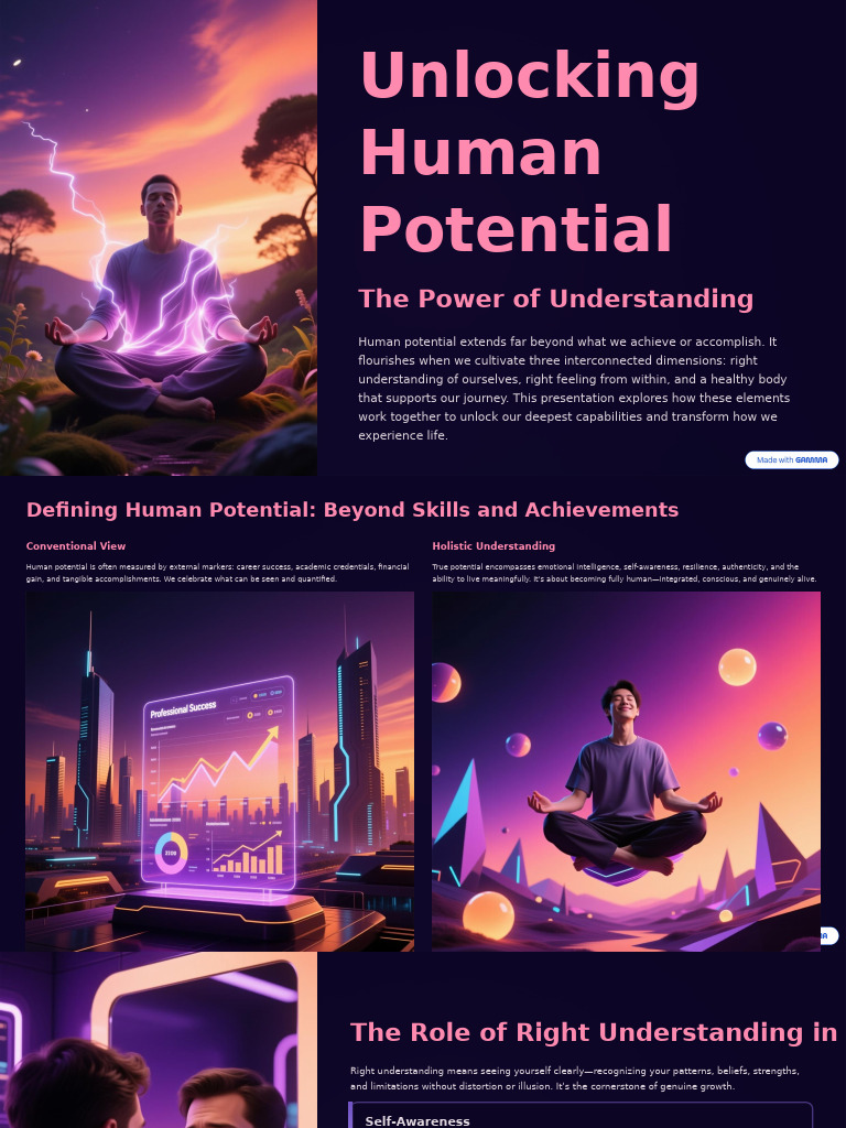 Unlocking Human Potential | PDF | Feeling | Thought