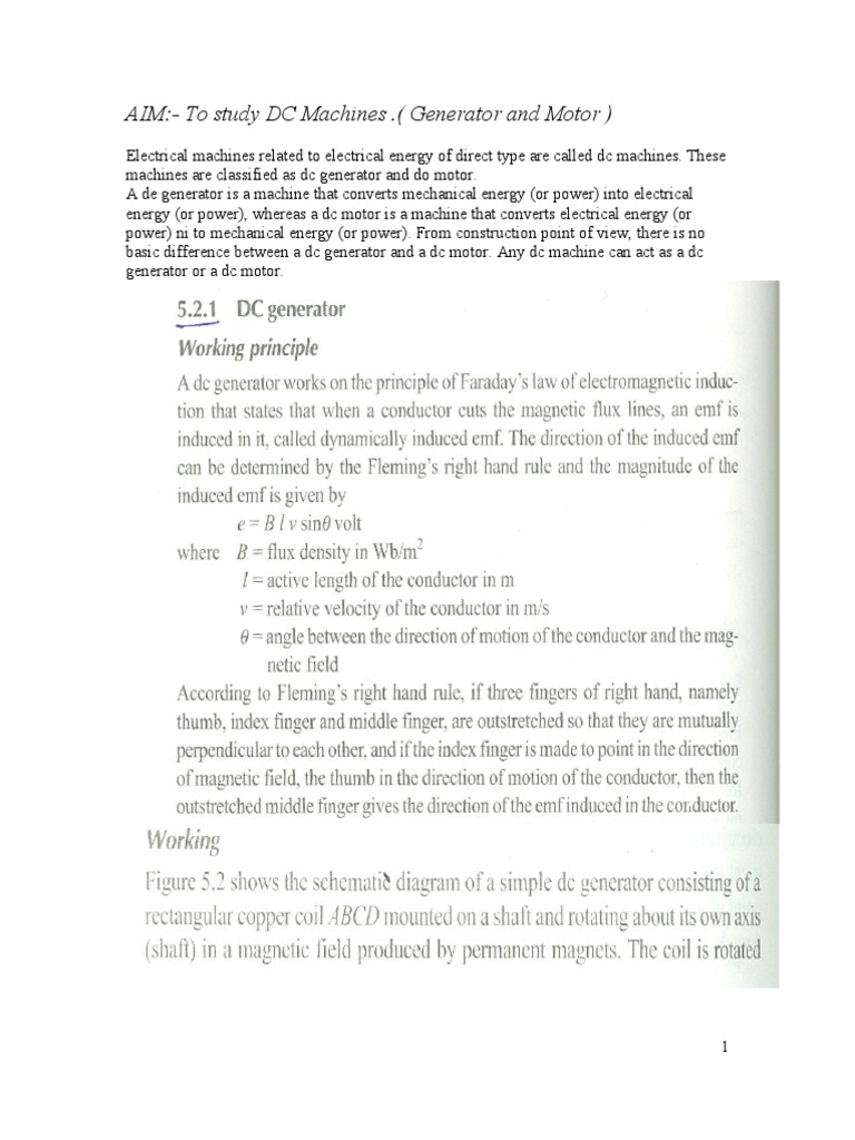 Overview of DC Machines | PDF