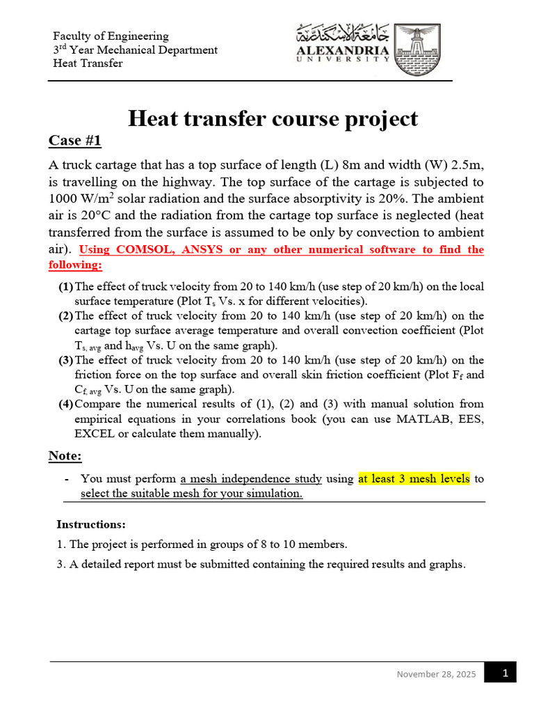 Heat Transfer Project | PDF