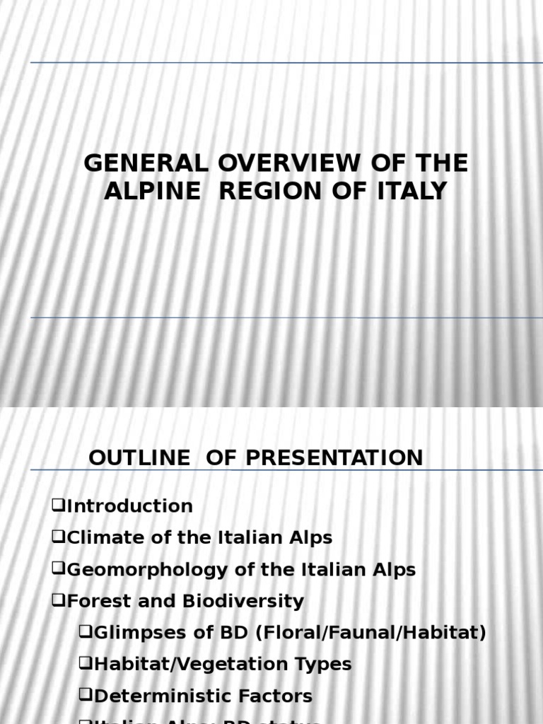 The Alps and Alpine of Italy | PDF | Alps | Soil
