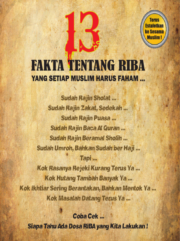 Donasi Booklet Edukasi RIBA | PDF