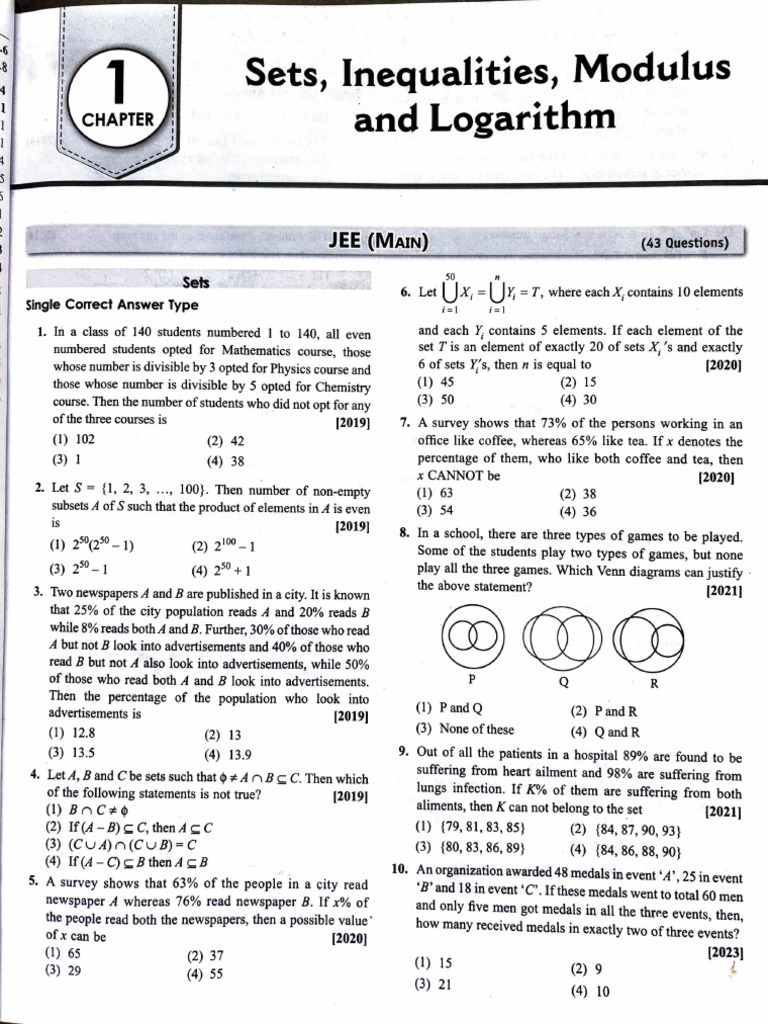 Set Theory PYQs | PDF