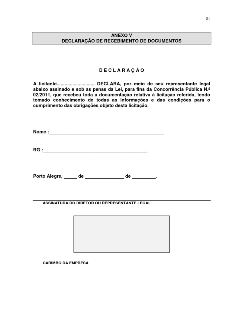 Modelos Declarações | PDF | Fiança | Lei Estatutária