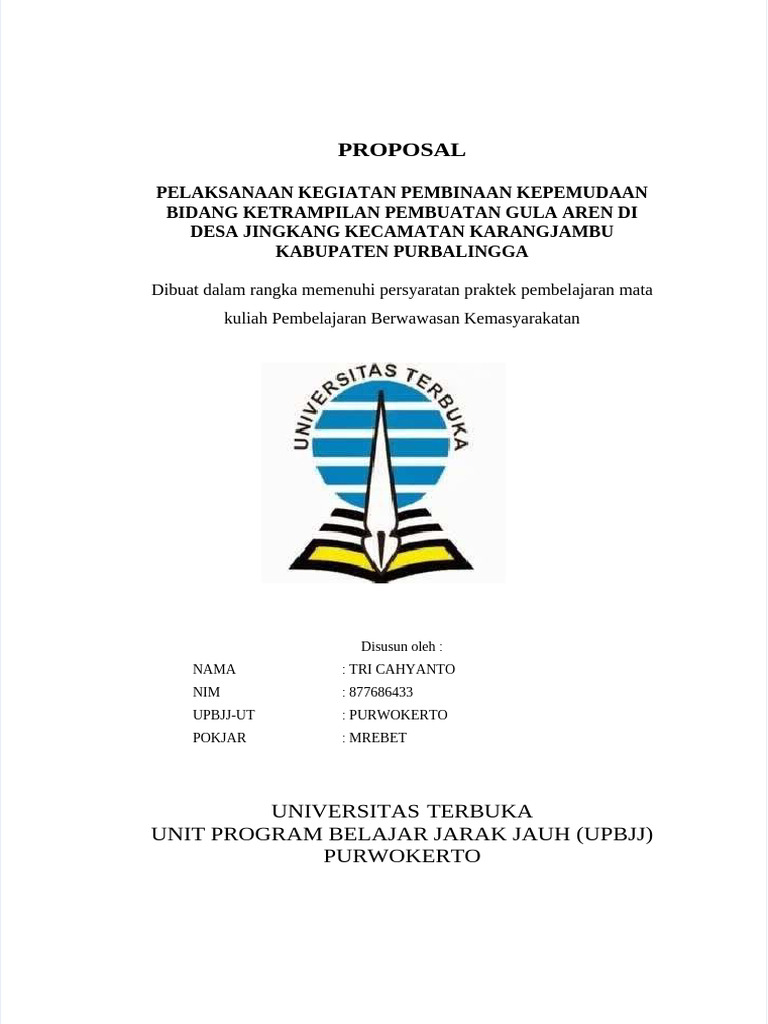 Proposal laporan kegiatan | PDF