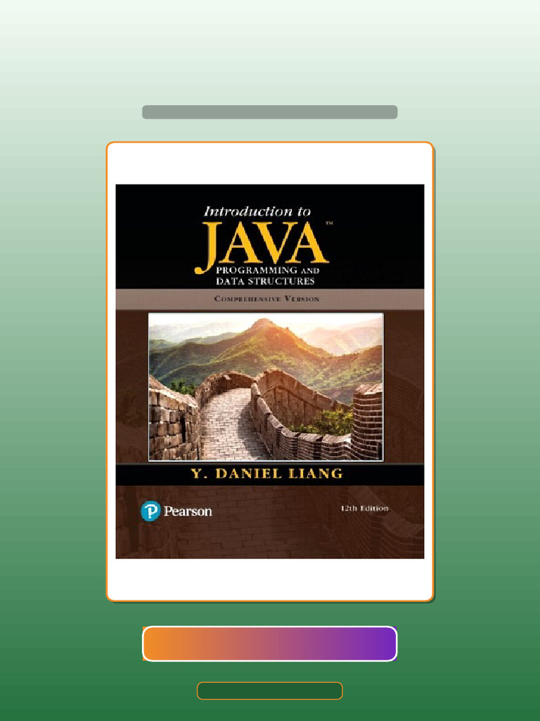 Test Bank for Introduction to Java Programming and Data Structures ...