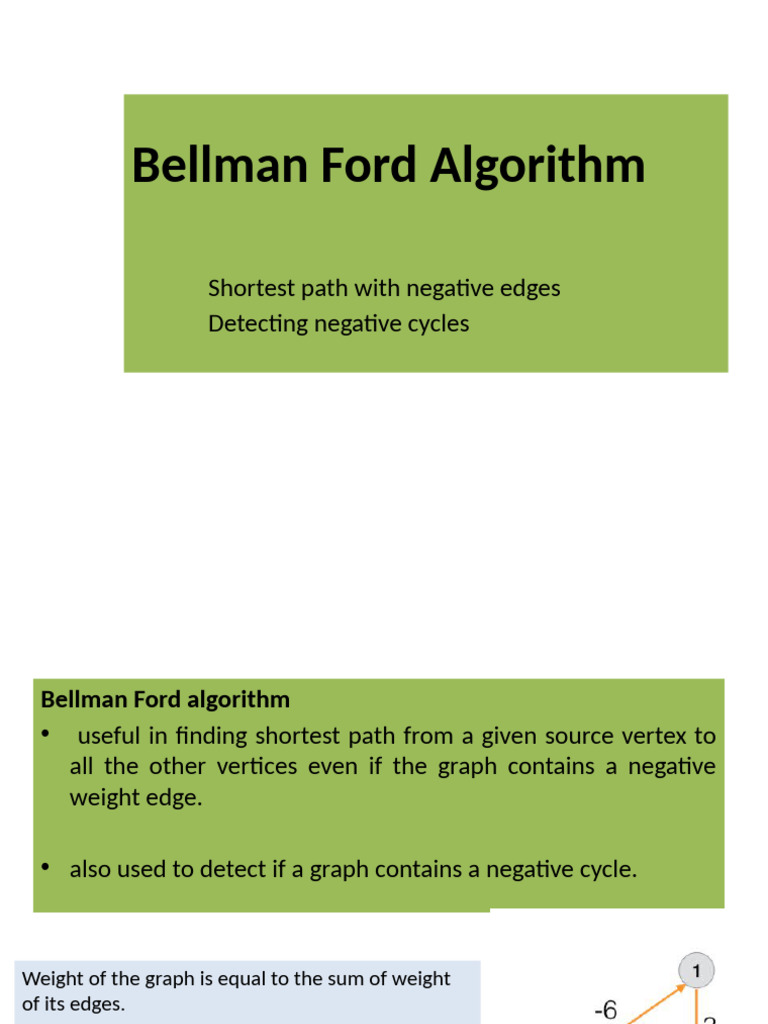 19 - Bellman Ford Algorithm | PDF | Graph Theory | Computational ...