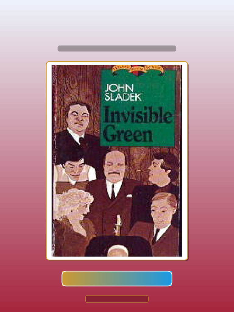 Test Bank of Invisible Green John Sladek | PDF | Educational Assessment