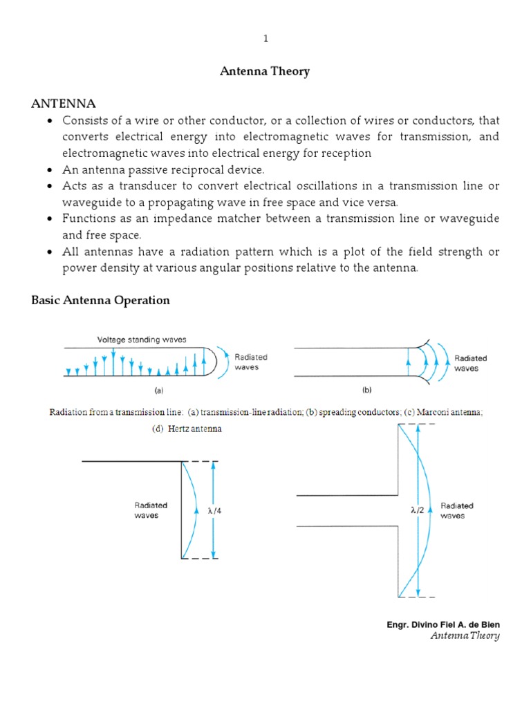Antenna Theory | PDF | Antenna (Radio) | Electromagnetic Radiation