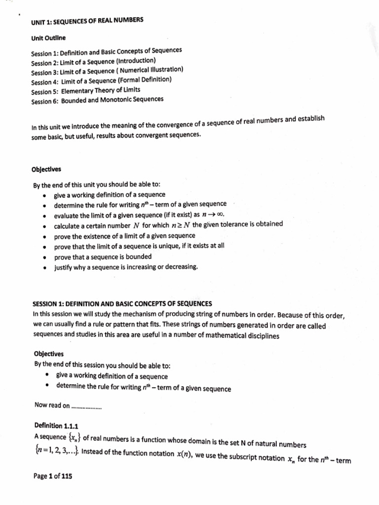 MAT 303 Intro Analysis | PDF