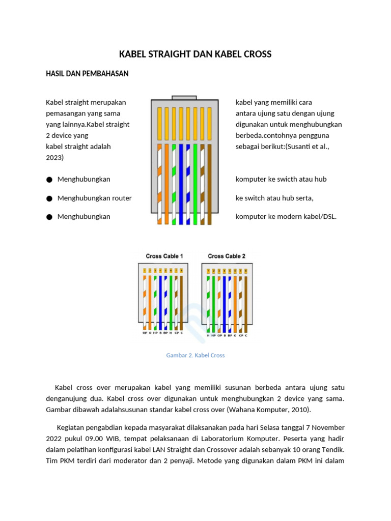 04 Kabel Straight Dan Kabel Cross | PDF