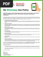 Workplace WhatsApp Group Policy | PDF | Confidentiality | Information ...