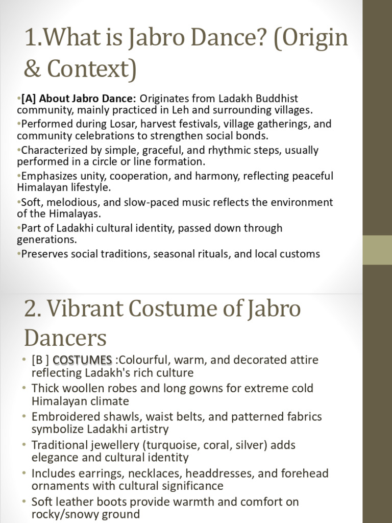 Jabro Dance: Tradition and Modernity | PDF