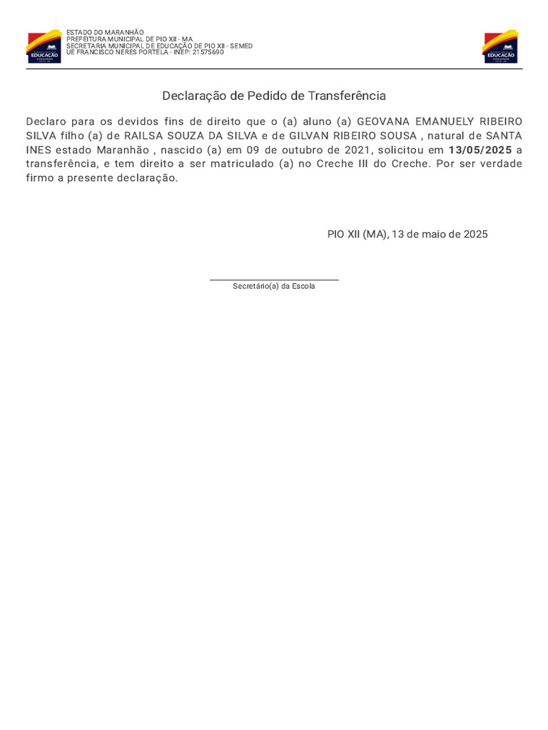 PEGE - Programa Estatistico e Gestor Escolar (1) | PDF