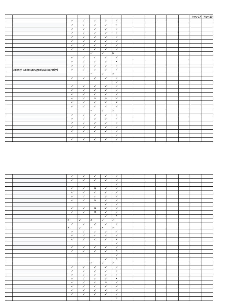 Attendance Records for October-November | PDF