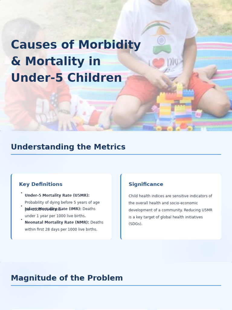 Morbidity and Mortality in Under 5 Children | PDF | Child Mortality ...