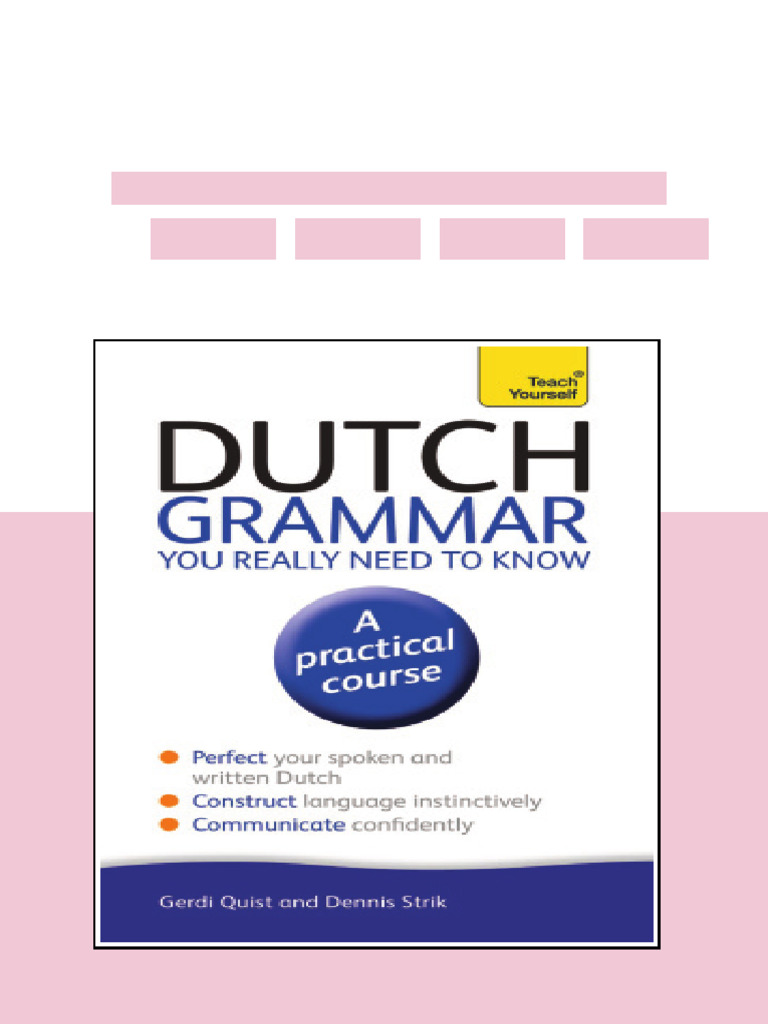 TEACH YOURSELF Dutch Grammar You Really Need to Know 2013 2013th ...