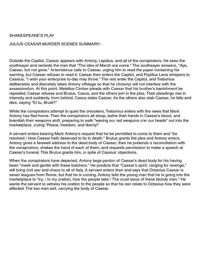 Julius Ceasar Murder Scenes - Docx 20251031 204317 0000 | PDF