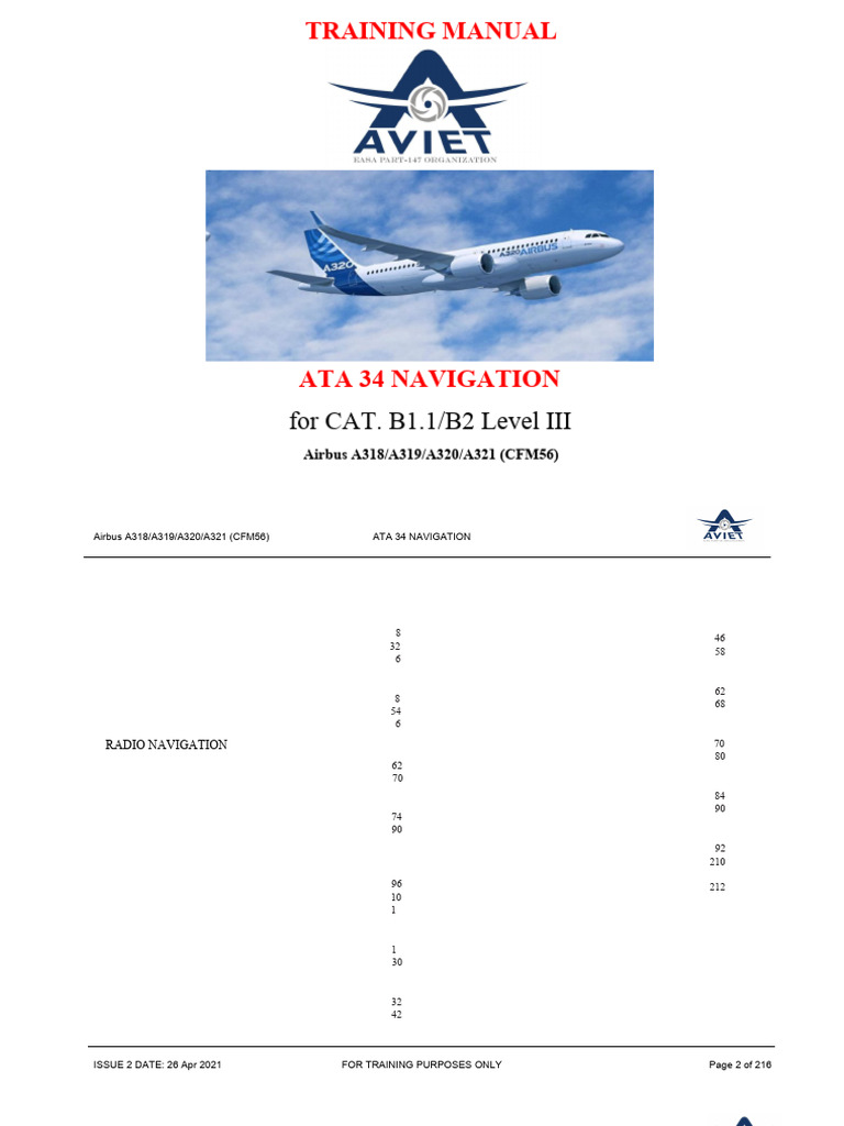 Airbus A320 Navigation Training Manual | PDF | Airspeed | Aerospace