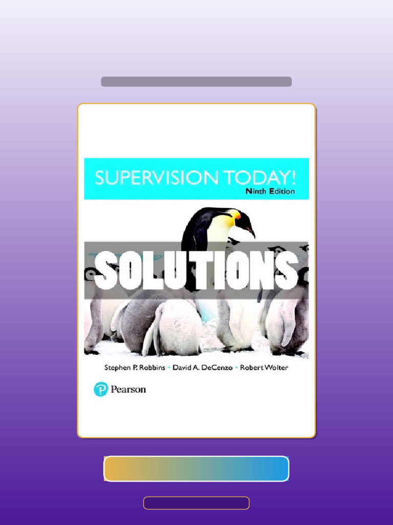 Supervision Today 9 Ed Robbins Ebook and TestBank Bundle Exam Prep ...