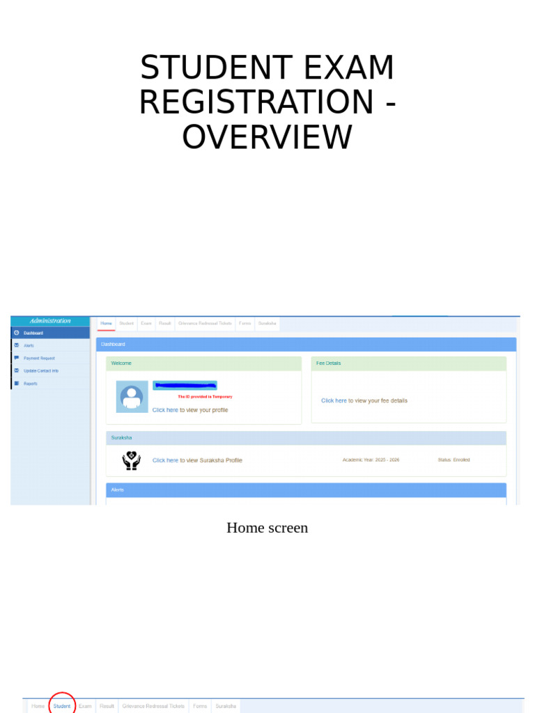 Student Exam Registration Guide | PDF