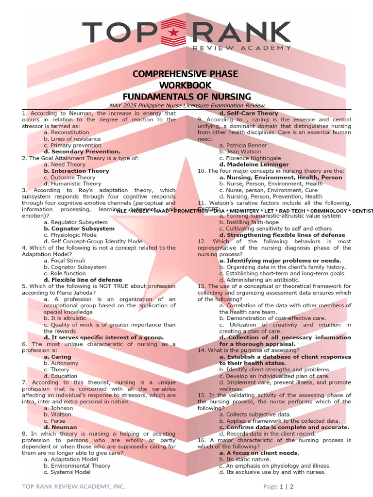 Workbook - Fundamentals of Nursing (Key)._pdf.urlgd.com | PDF