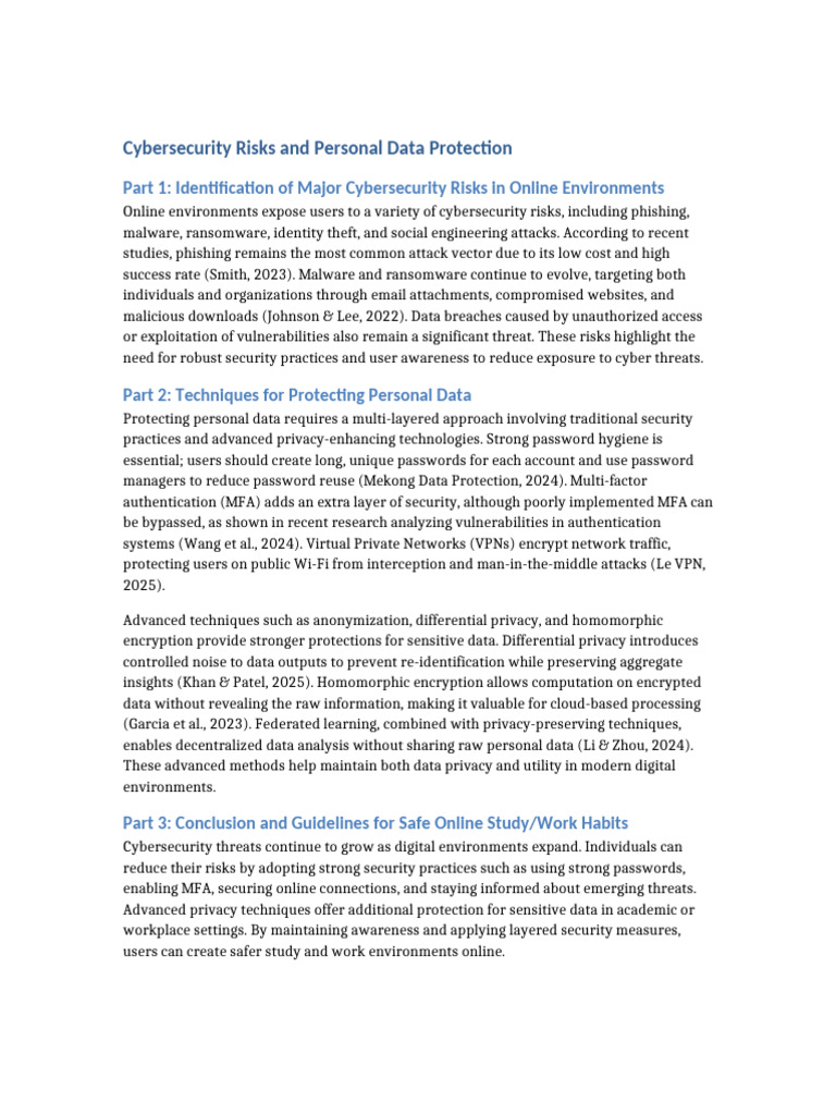 Cybersecurity Report | PDF | Security | Computer Security