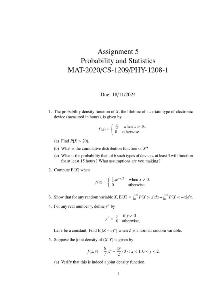 Assignment 6 | PDF