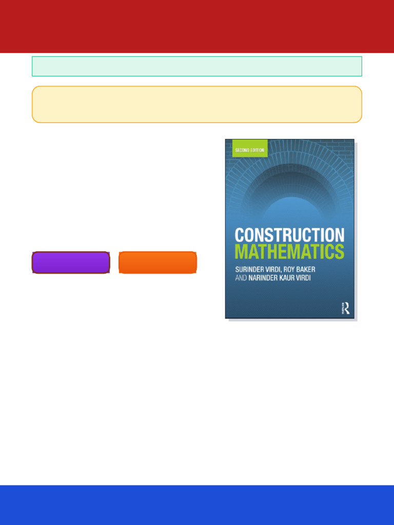 Construction Mathematics 2nd Edition Surinder Virdi Ebook Free Flow ...