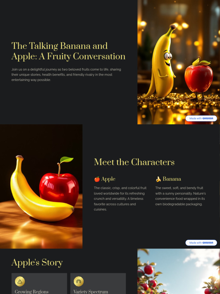 The Talking Banana and Apple | PDF