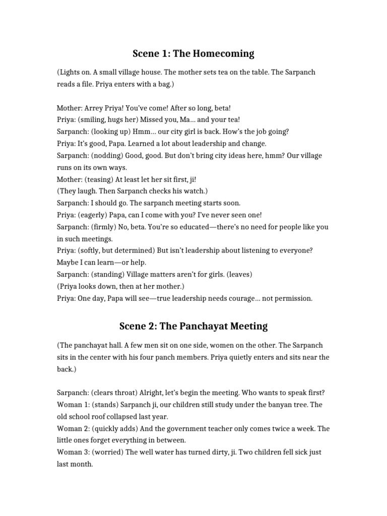 Skit On Leadership and Courage | PDF