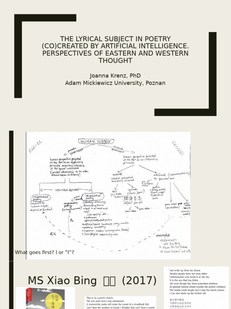 Lyrical Subject in AI Poetry Analysis | PDF