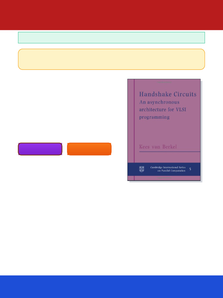Handshake Circuits Kees Van Berkel all chapters in ebook form | PDF ...