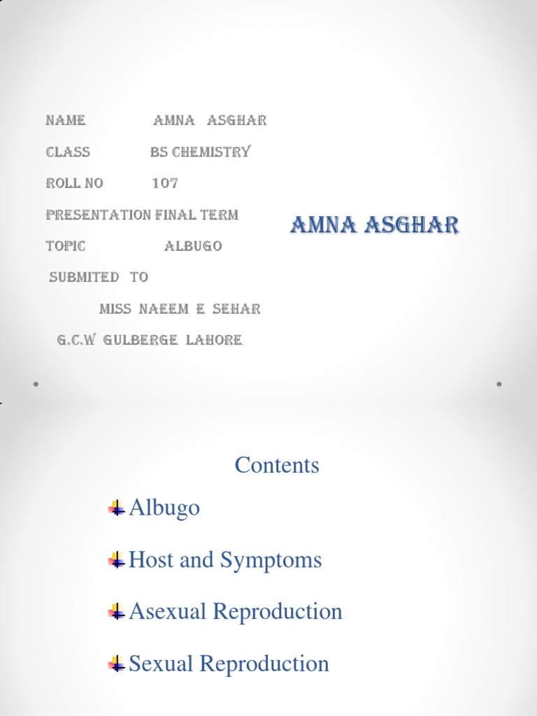 Albugo | PDF | Reproduction | Plants