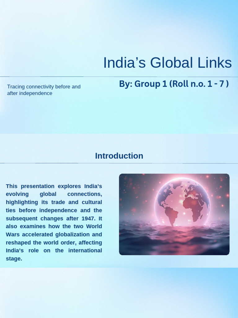 India’s Global Links.pptx_20251130_193219_0000 | PDF | Trade ...