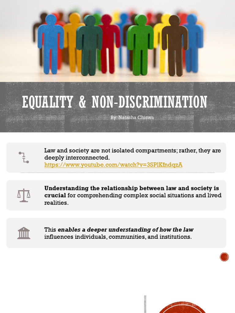 Week 6-Equality & Non-discrimination | PDF | Equal Opportunity | Discrimination