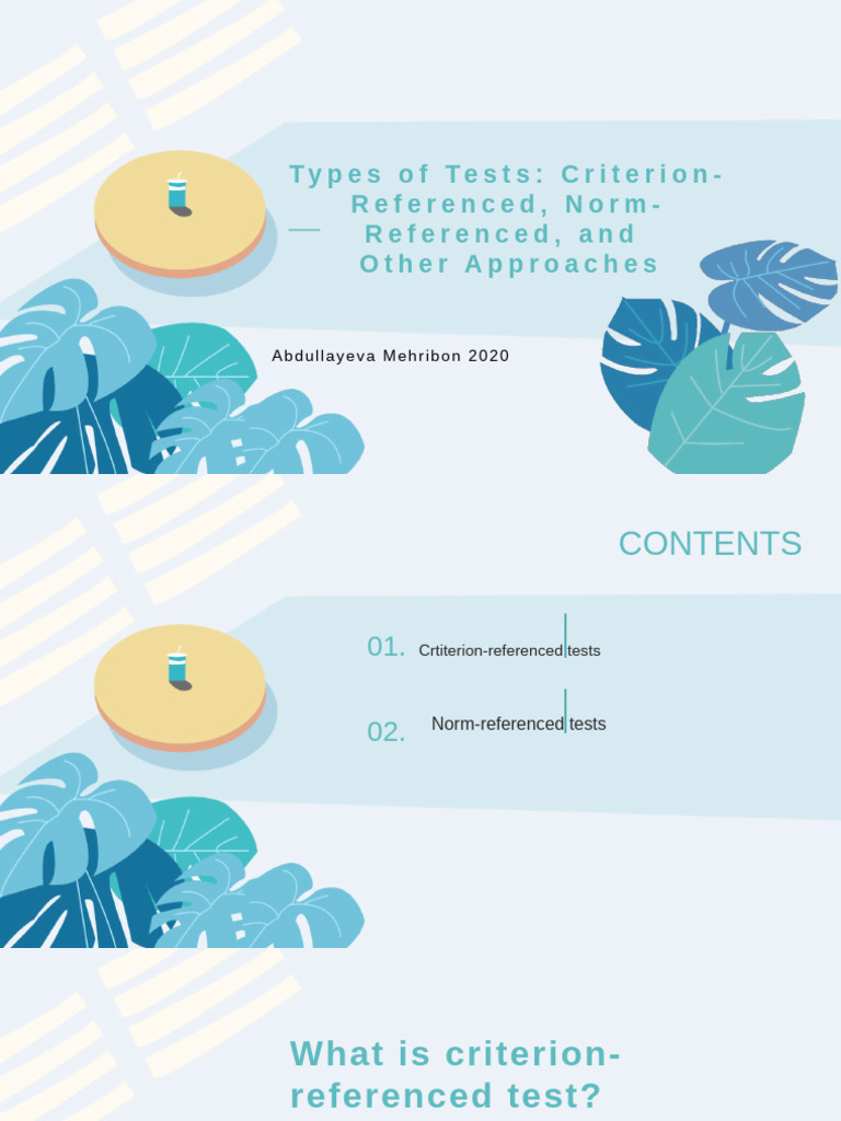 Types of Tests-WPS Office | PDF | Educational Assessment | Education Theory