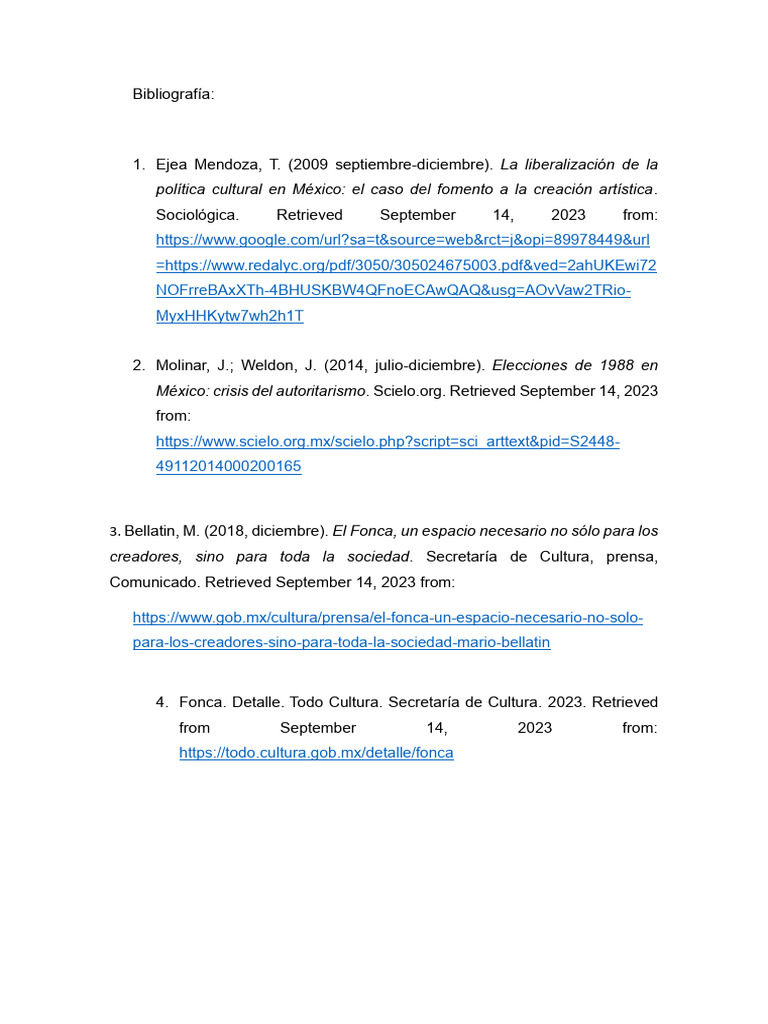 Liberalización cultural y Fonca en México | PDF
