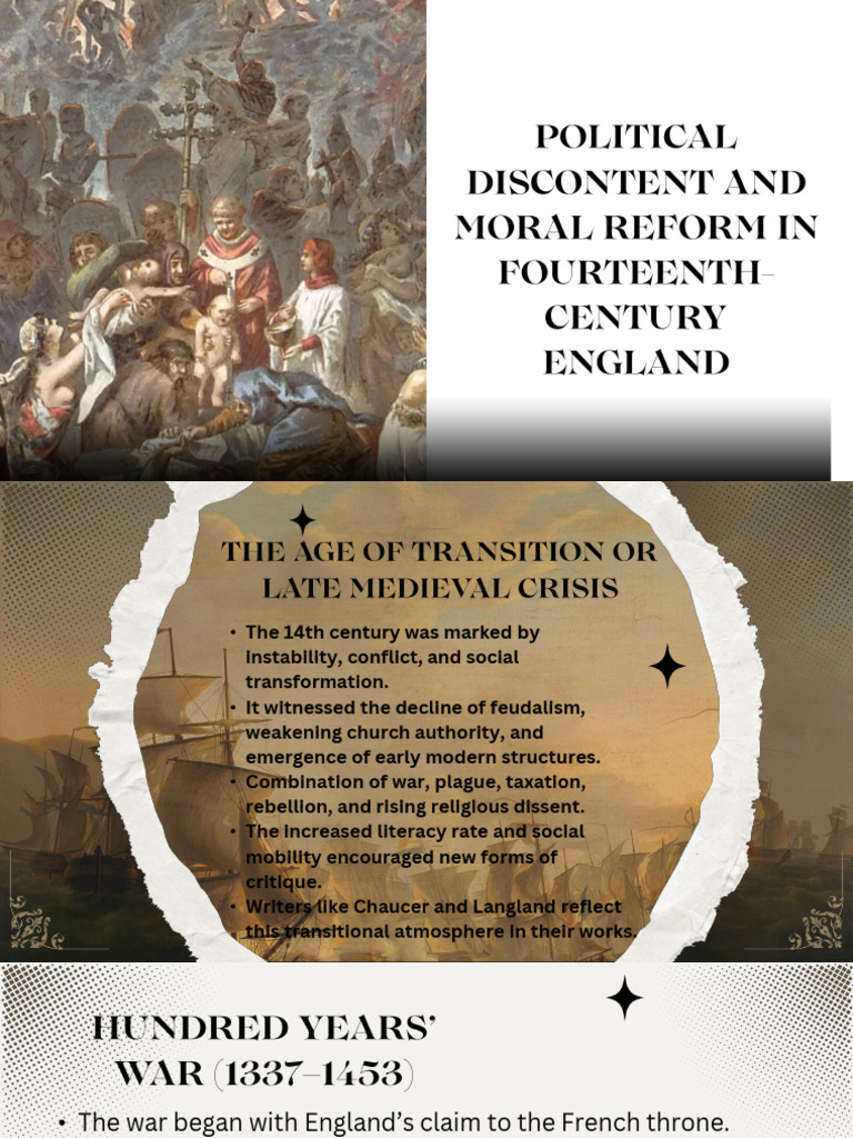 The Age of Transition Late Medieval Crisis | PDF | Taxes | Enclosure