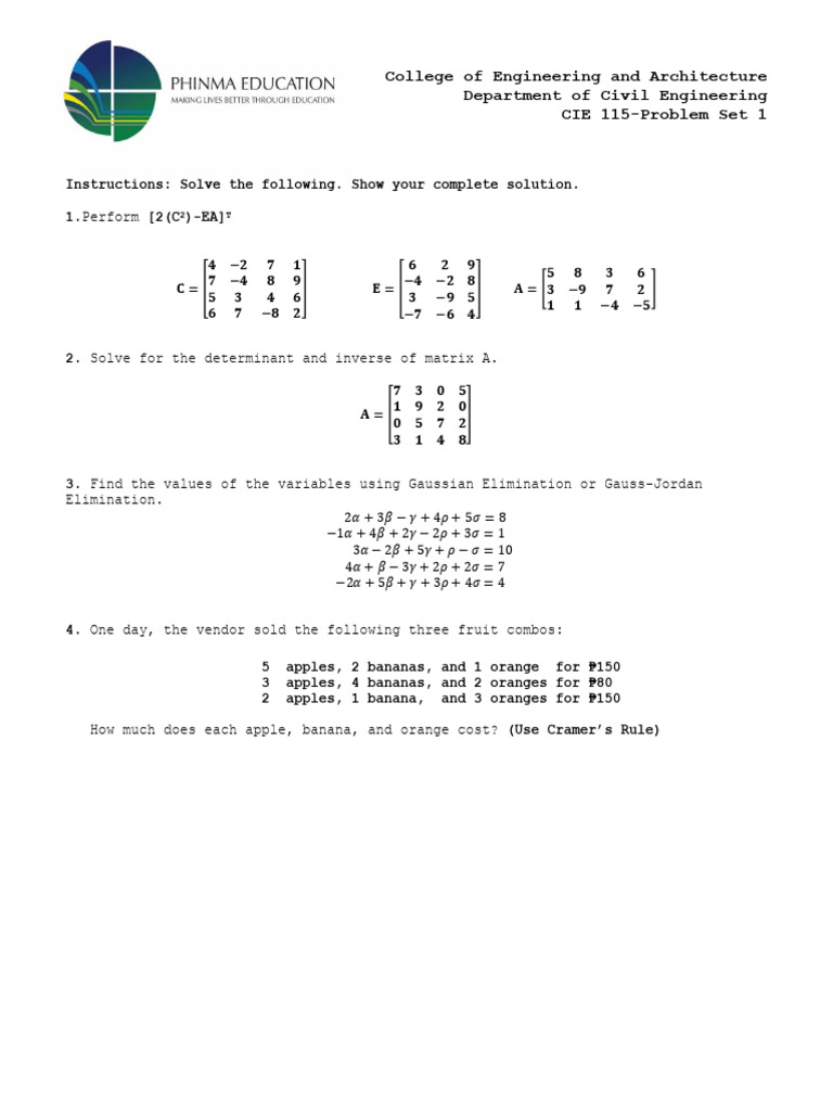 Problem-Set-1 3 | PDF