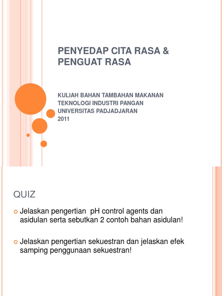 Penyedap Cita Rasa Penguat Rasa | PDF
