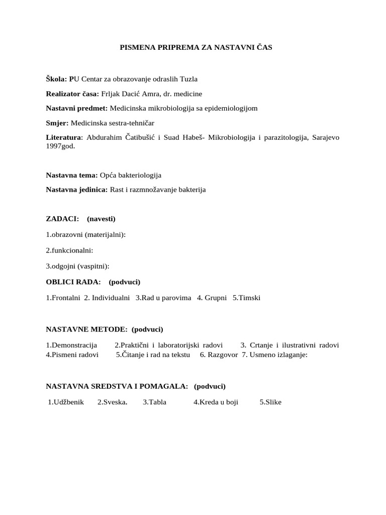Rast i Razmnožavanje - Priprema | PDF