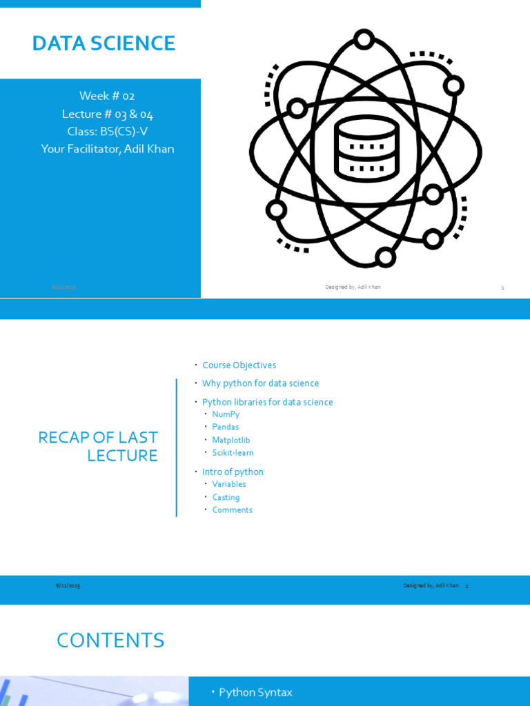 Lect-03 and 04, Week-02 | PDF | Data Type | Python (Programming Language)