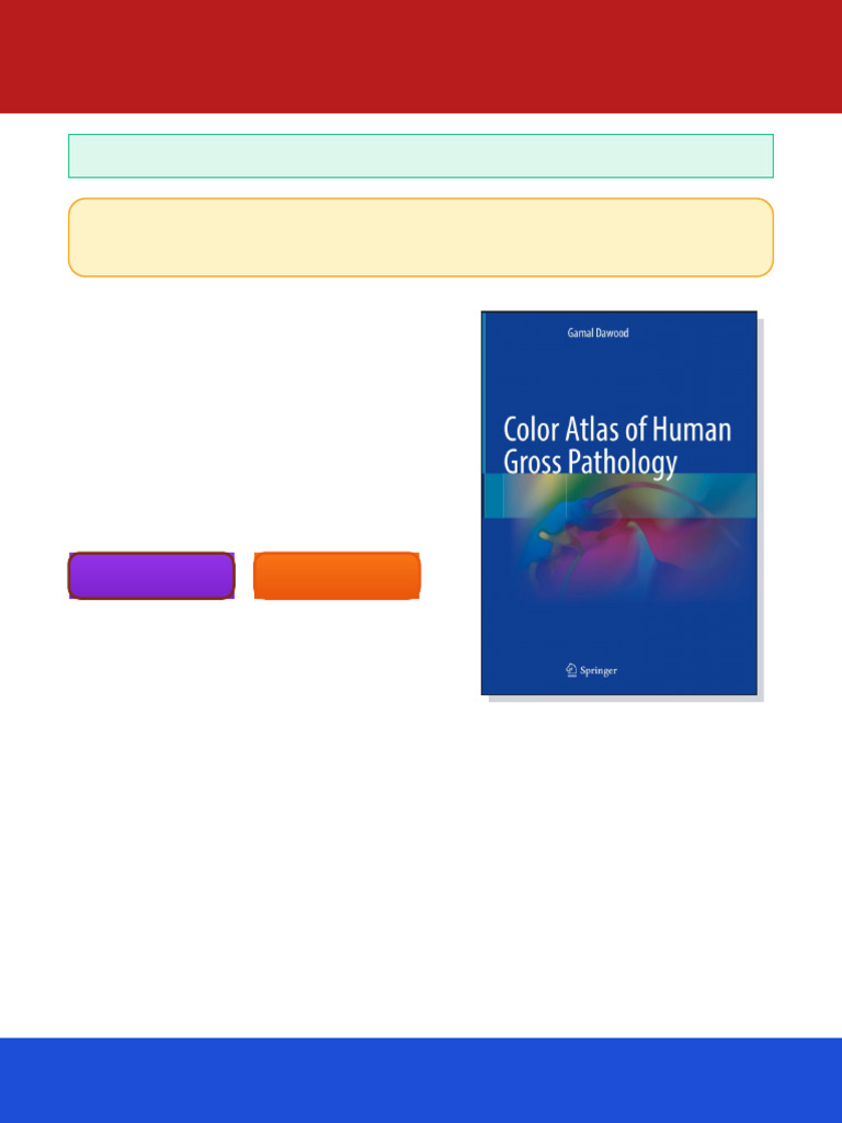 Color Atlas of Human Gross Pathology 1st Edition by Gamal Dawood ...